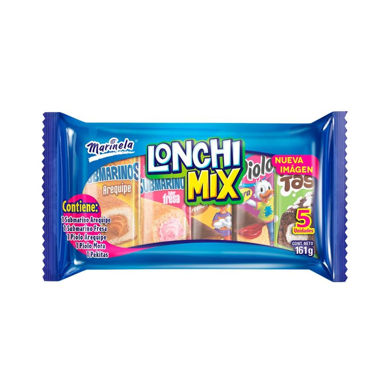 LONCHERA MARINELA LONCHI MIX 5UNDS